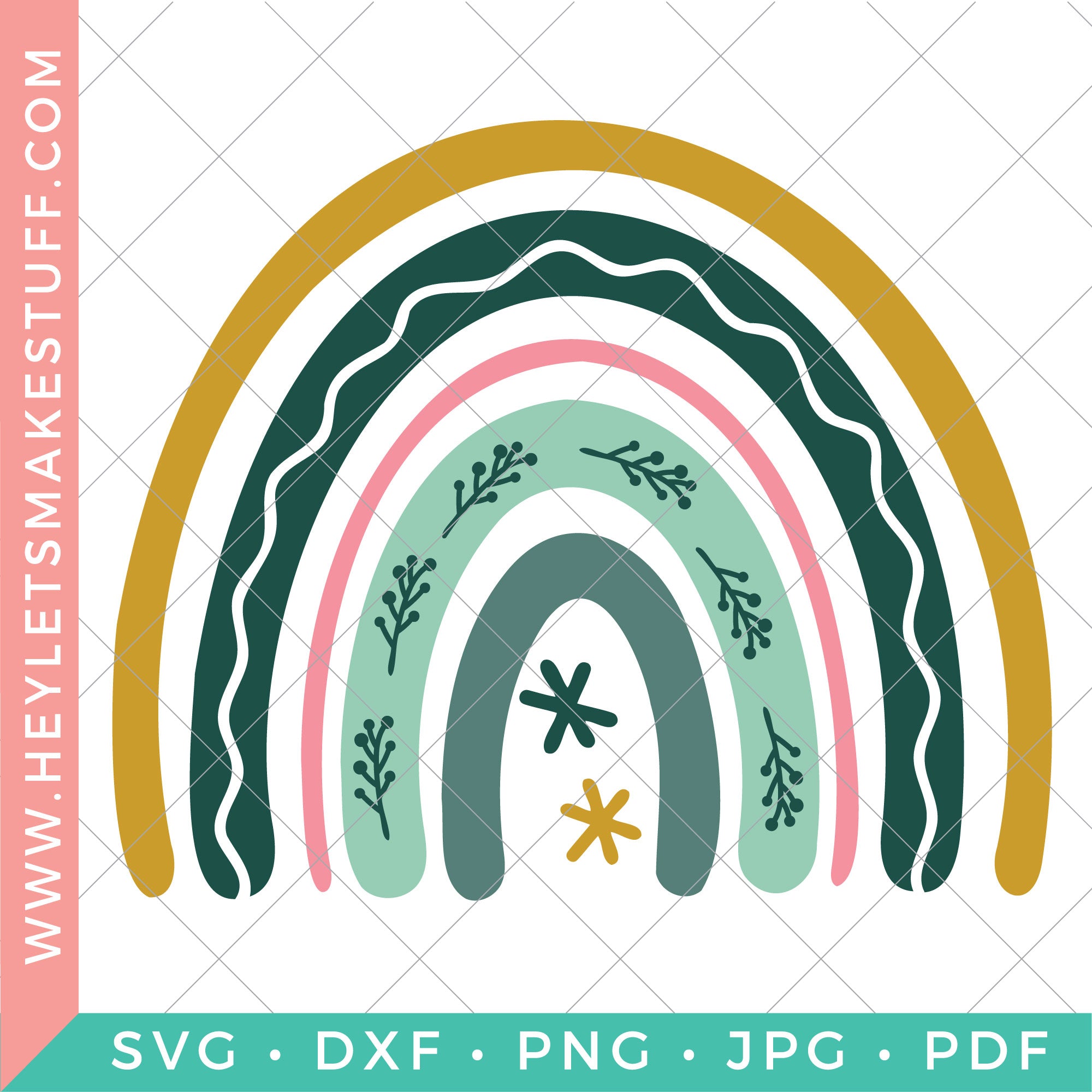 Boho Christmas Rainbow 2 - Club – Hey, Let's Make Stuff