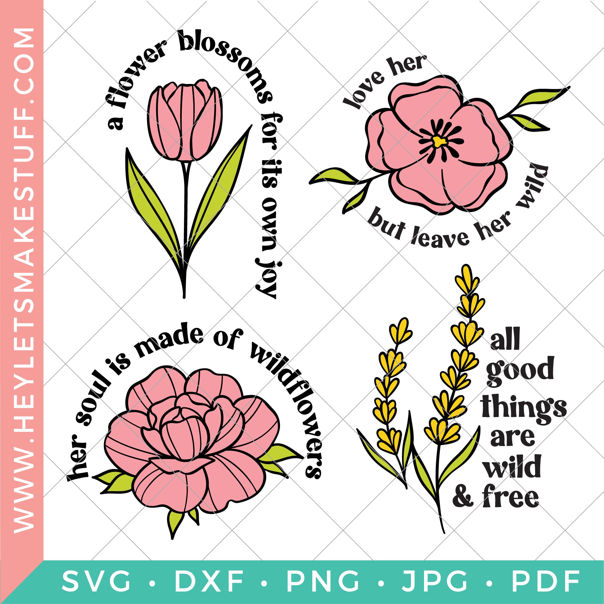 Spring Wildflower Bundle – Hey, Let's Make Stuff