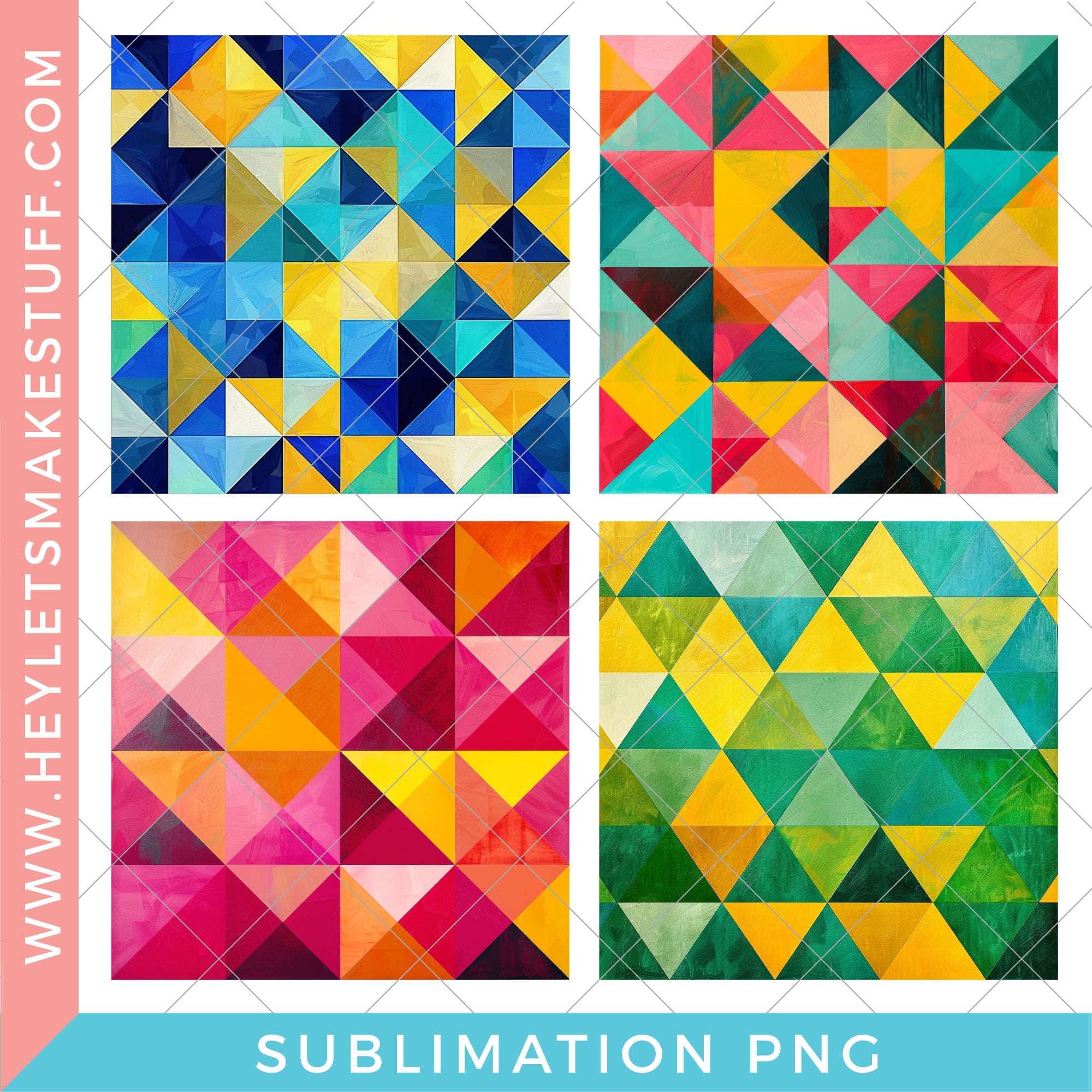 Geometric Patterns Set - Sublimation – Hey, Let's Make Stuff