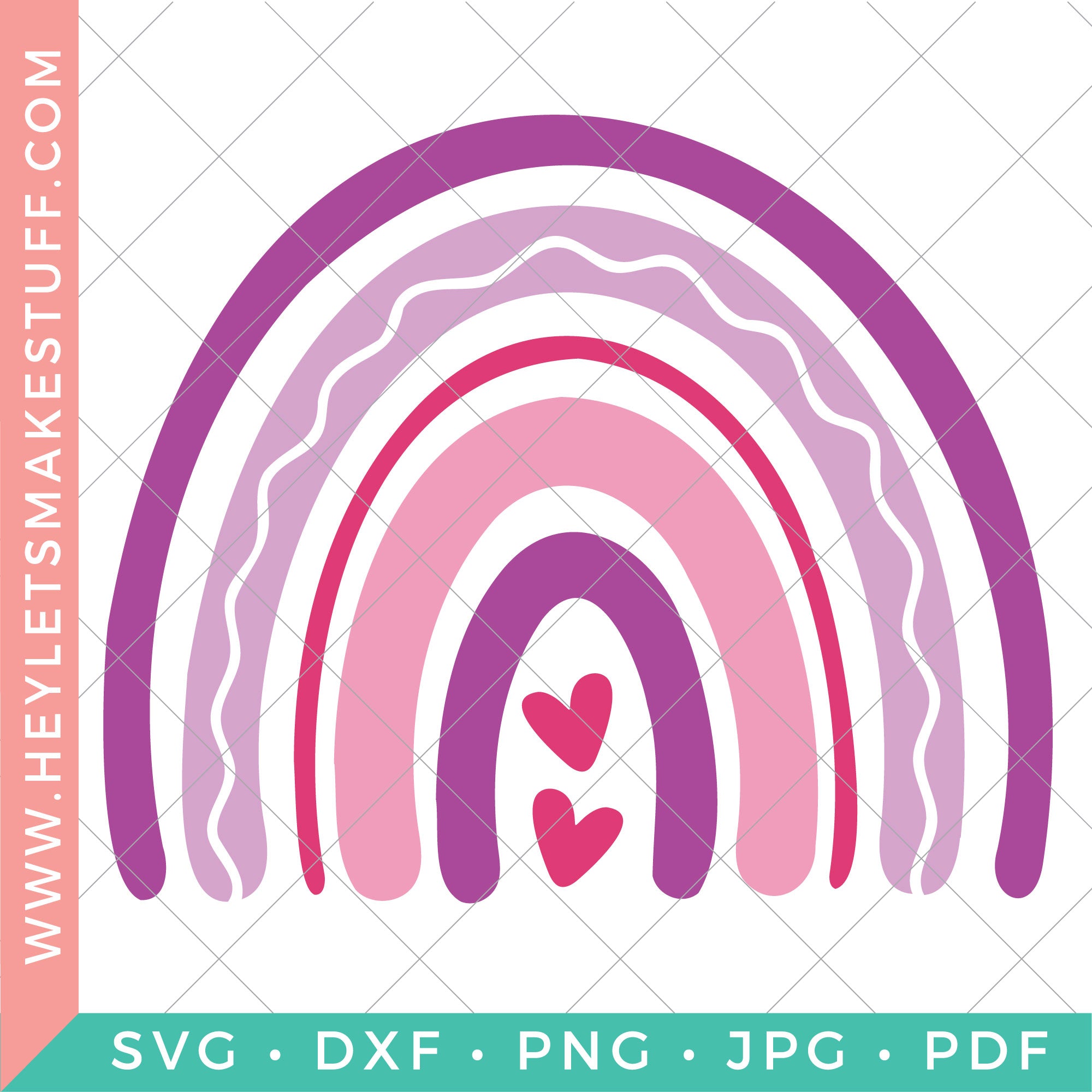 Boho Valentine's Day Rainbow 2 - Club – Hey, Let's Make Stuff