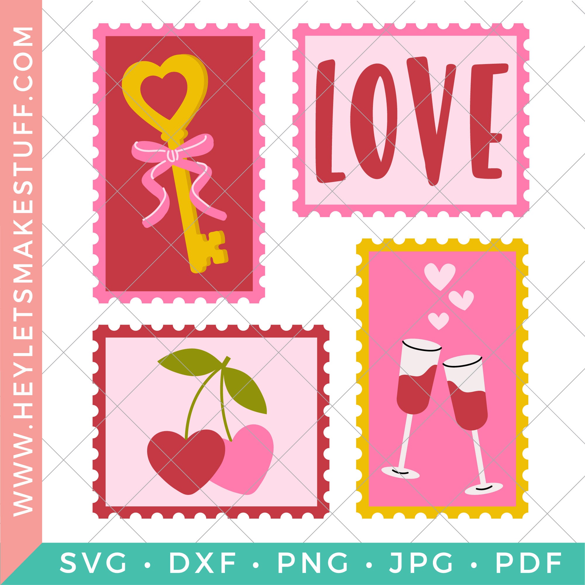 Valentine's Day Stamps Bundle – Hey, Let's Make Stuff