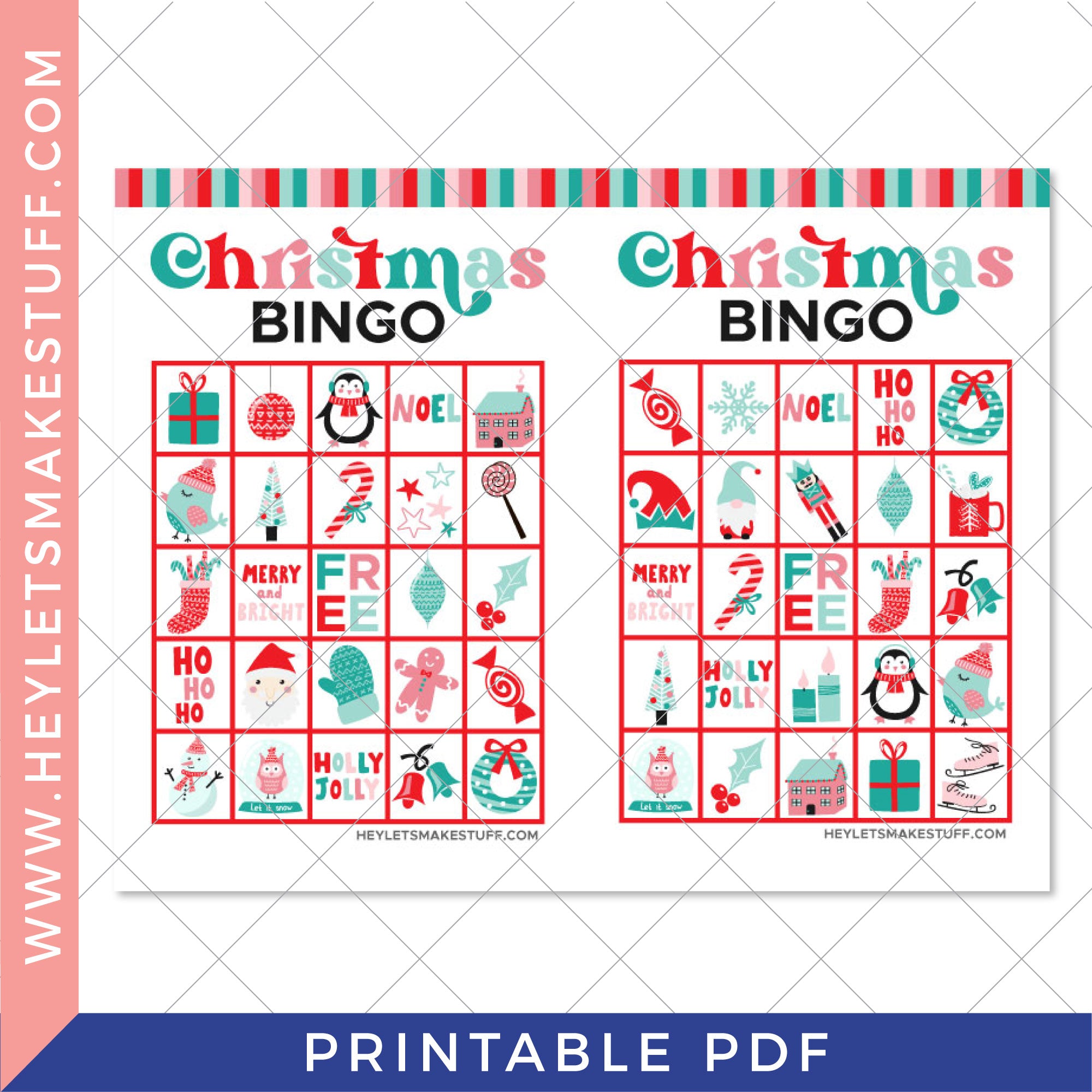 Printable Christmas Bingo – Hey, Let's Make Stuff