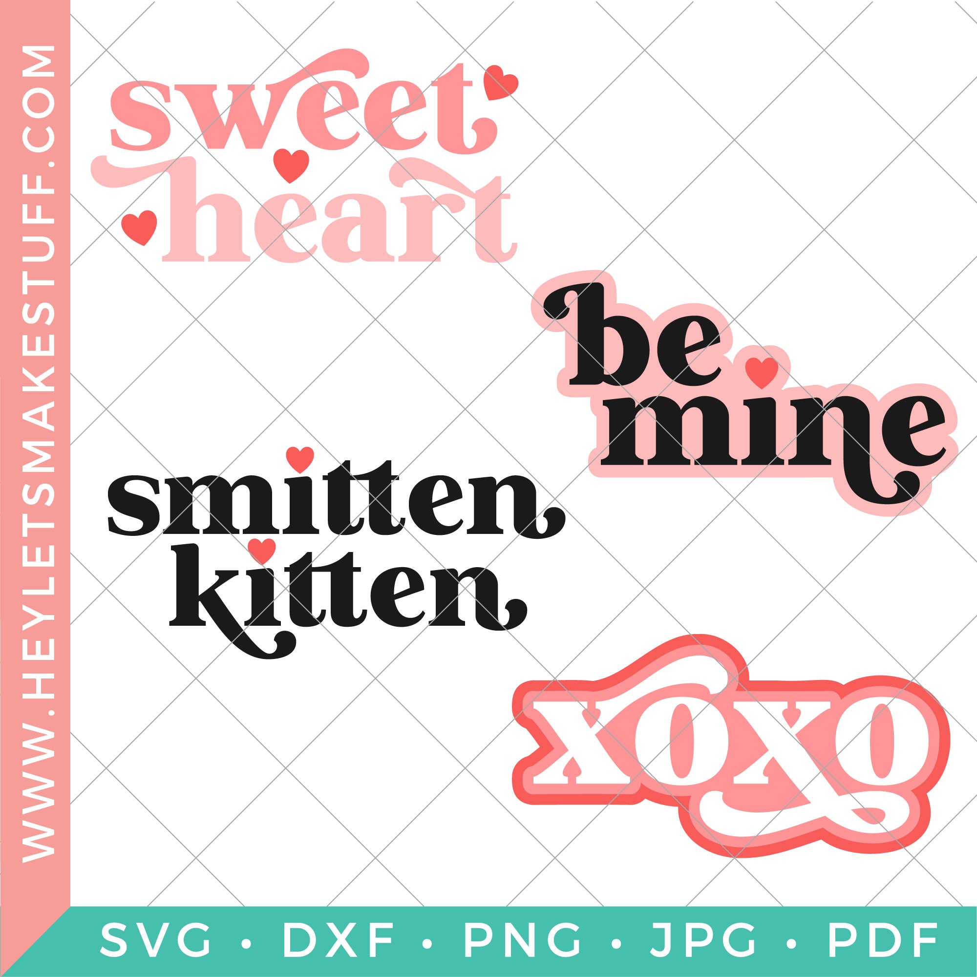 Modern Valentine's Day Bundle – Hey, Let's Make Stuff