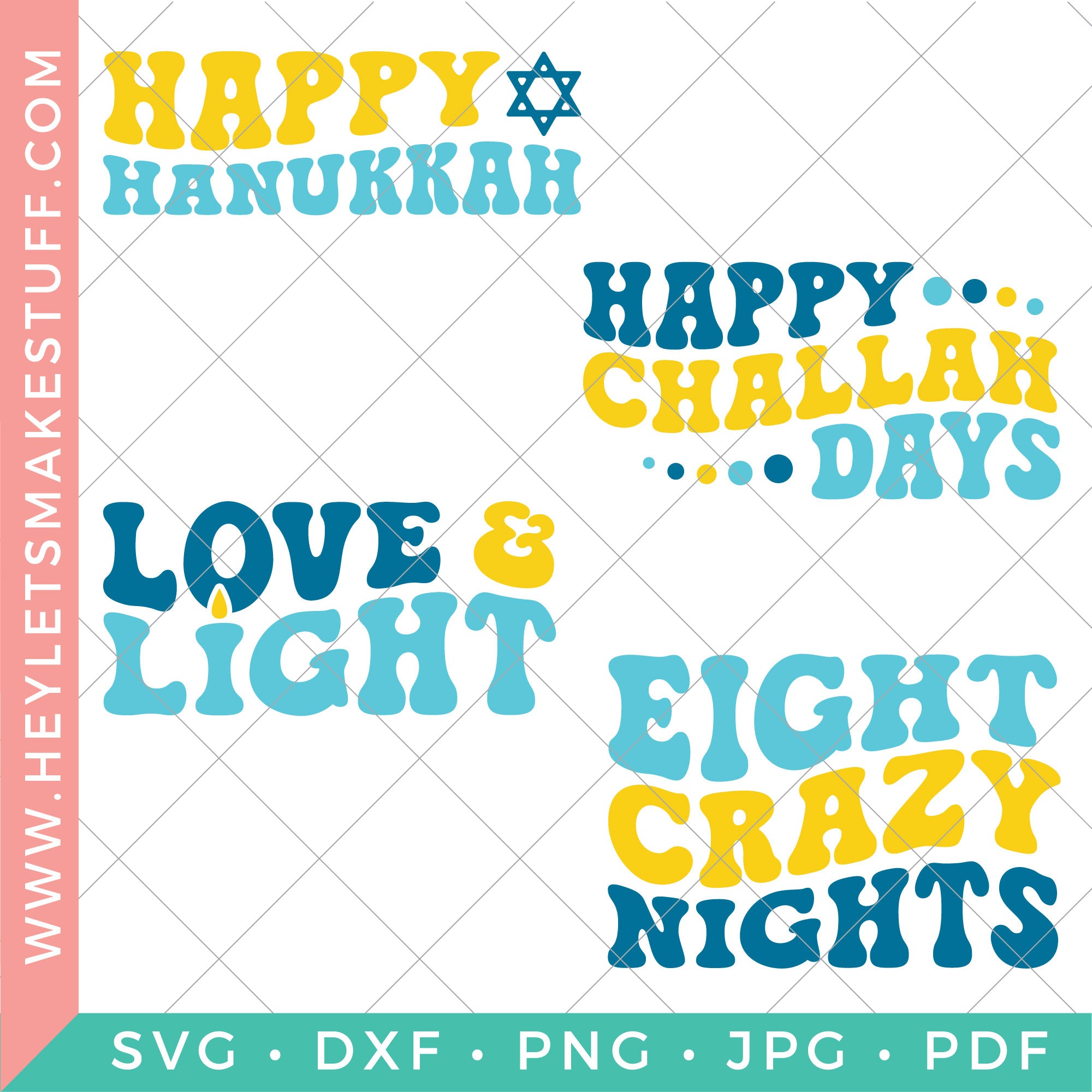 Retro Hanukkah Bundle – Hey, Let's Make Stuff