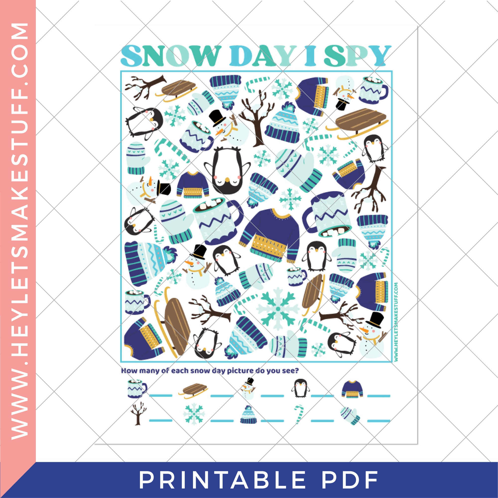 Printable Snow Day iSpy Game – Hey, Let's Make Stuff