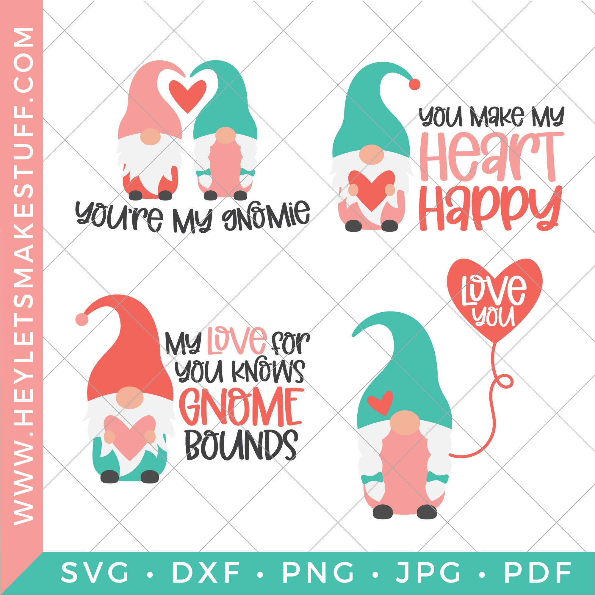 Valentine's Day Gnome Bundle – Hey, Let's Make Stuff