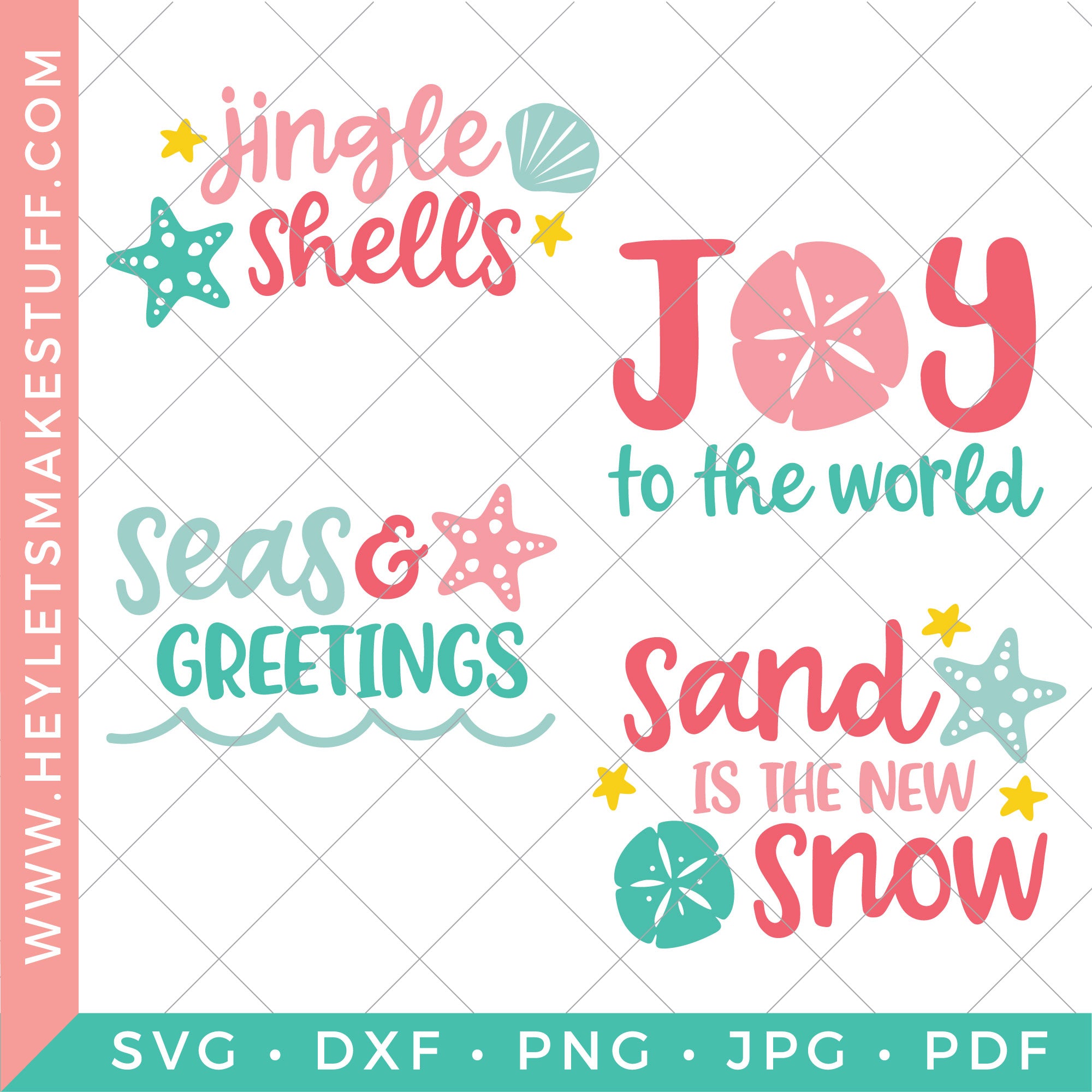 Beach Christmas SVG Bundle – Hey, Let's Make Stuff