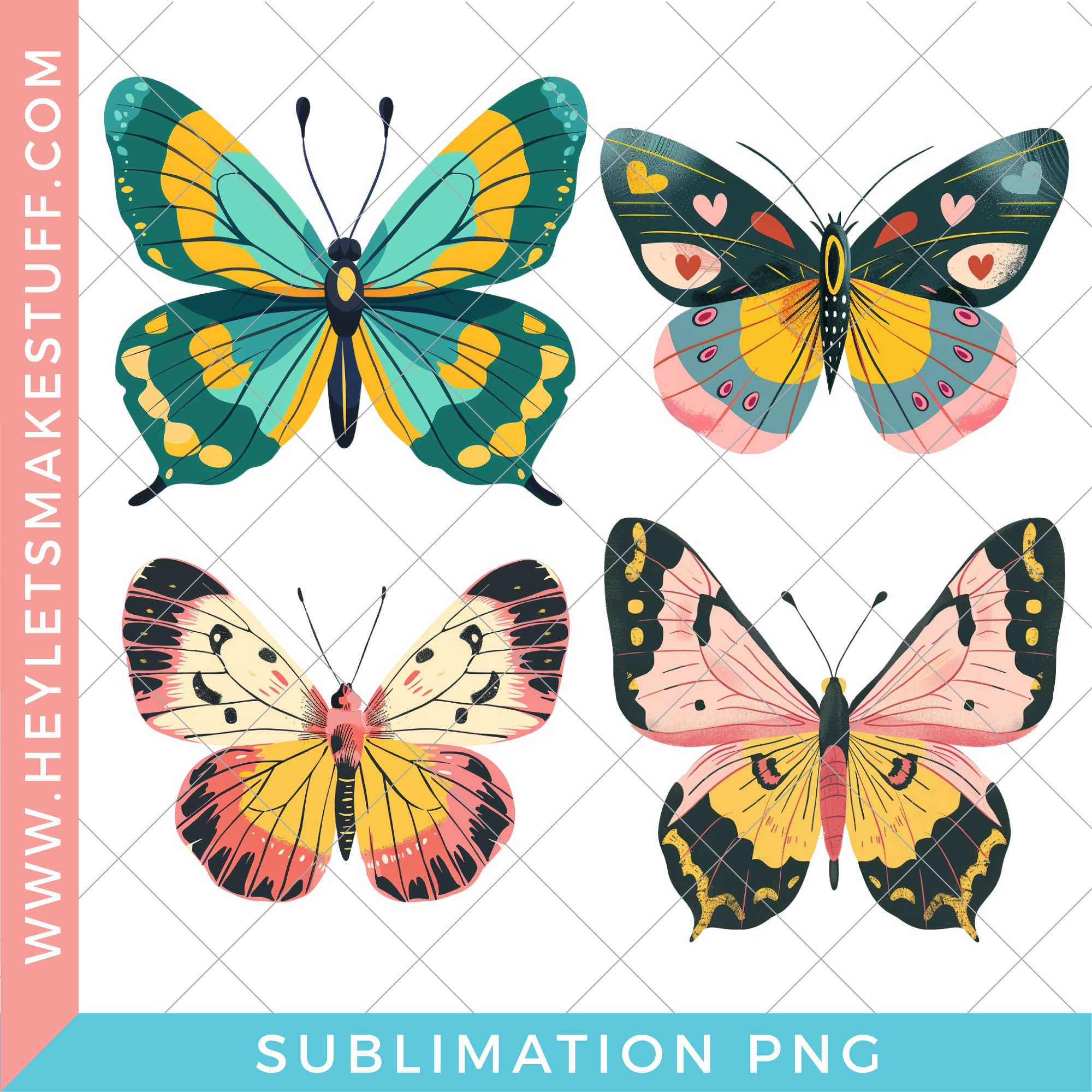 Butterfly Bundle - Sublimation – Hey, Let's Make Stuff