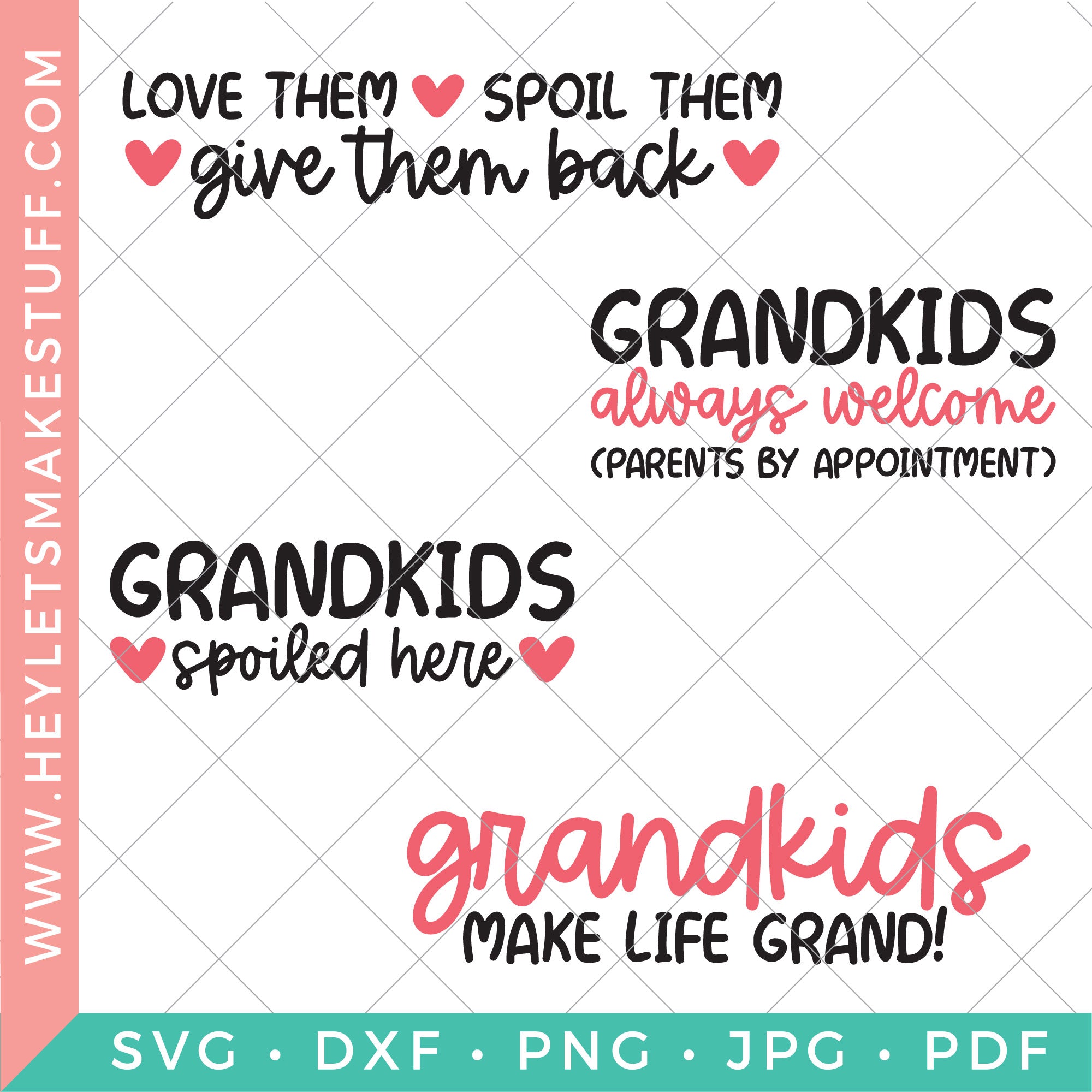 Grandkids SVG Bundle – Hey, Let's Make Stuff