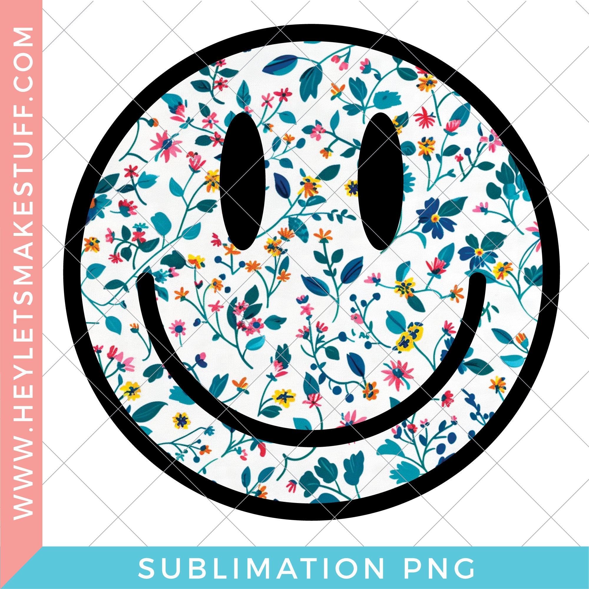 Happy Face 3 - Sublimation - Club – Hey, Let's Make Stuff