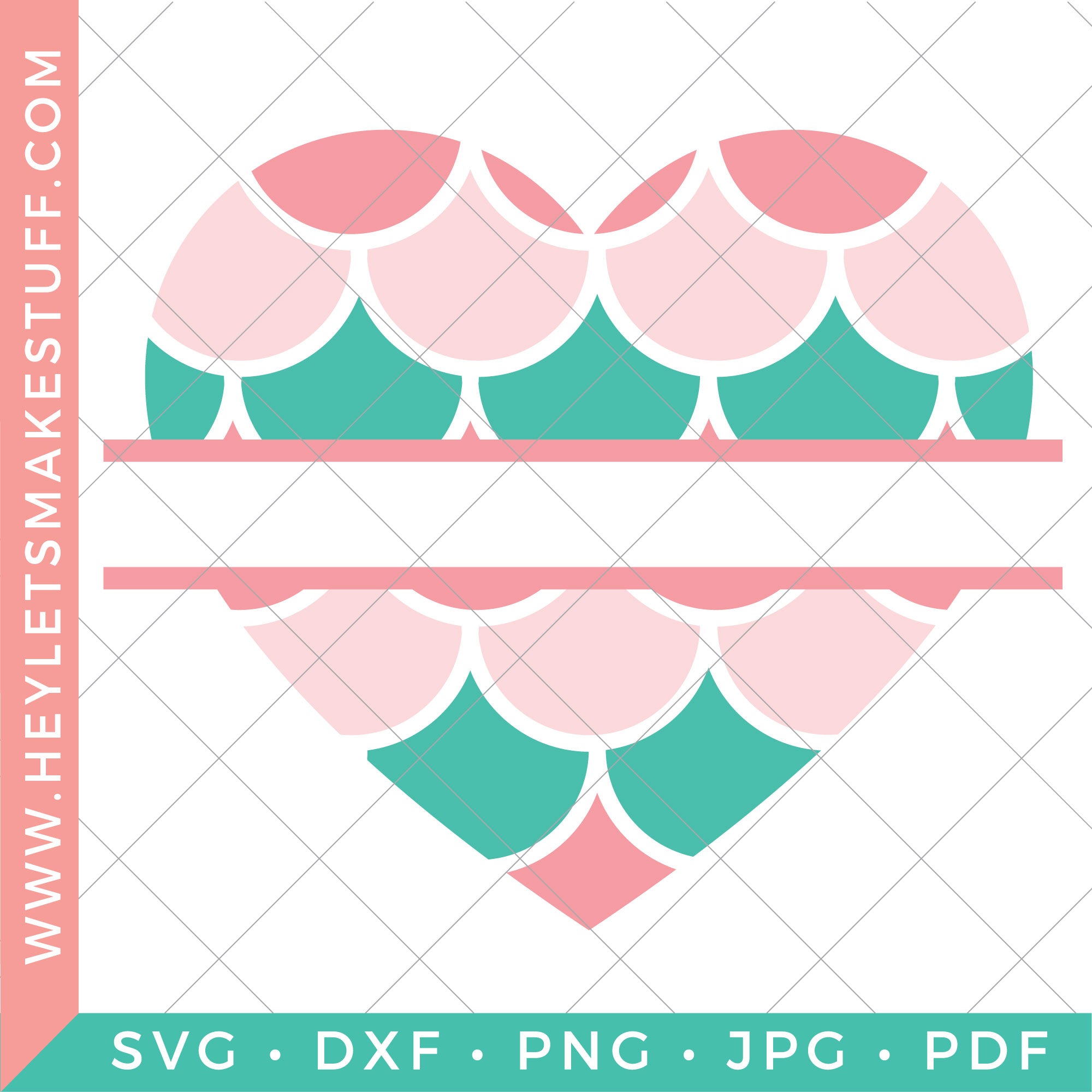 Mermaid Monogram SVG – Hey, Let's Make Stuff