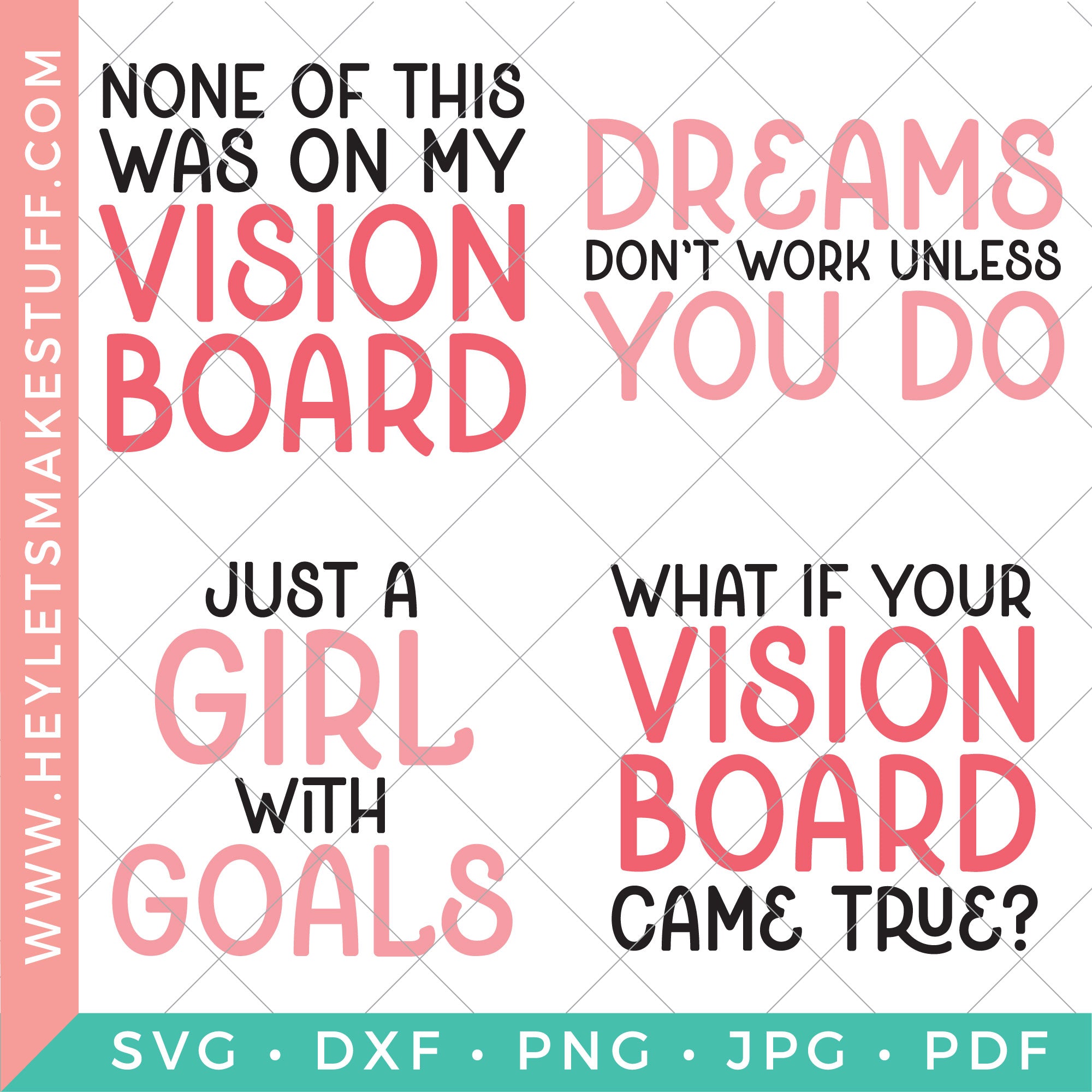 Vision Board Bundle – Hey, Let's Make Stuff