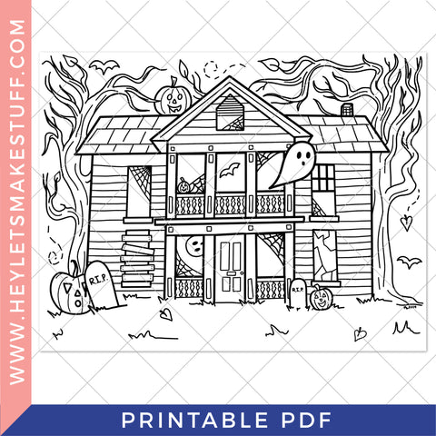 large print halloween coloring pages