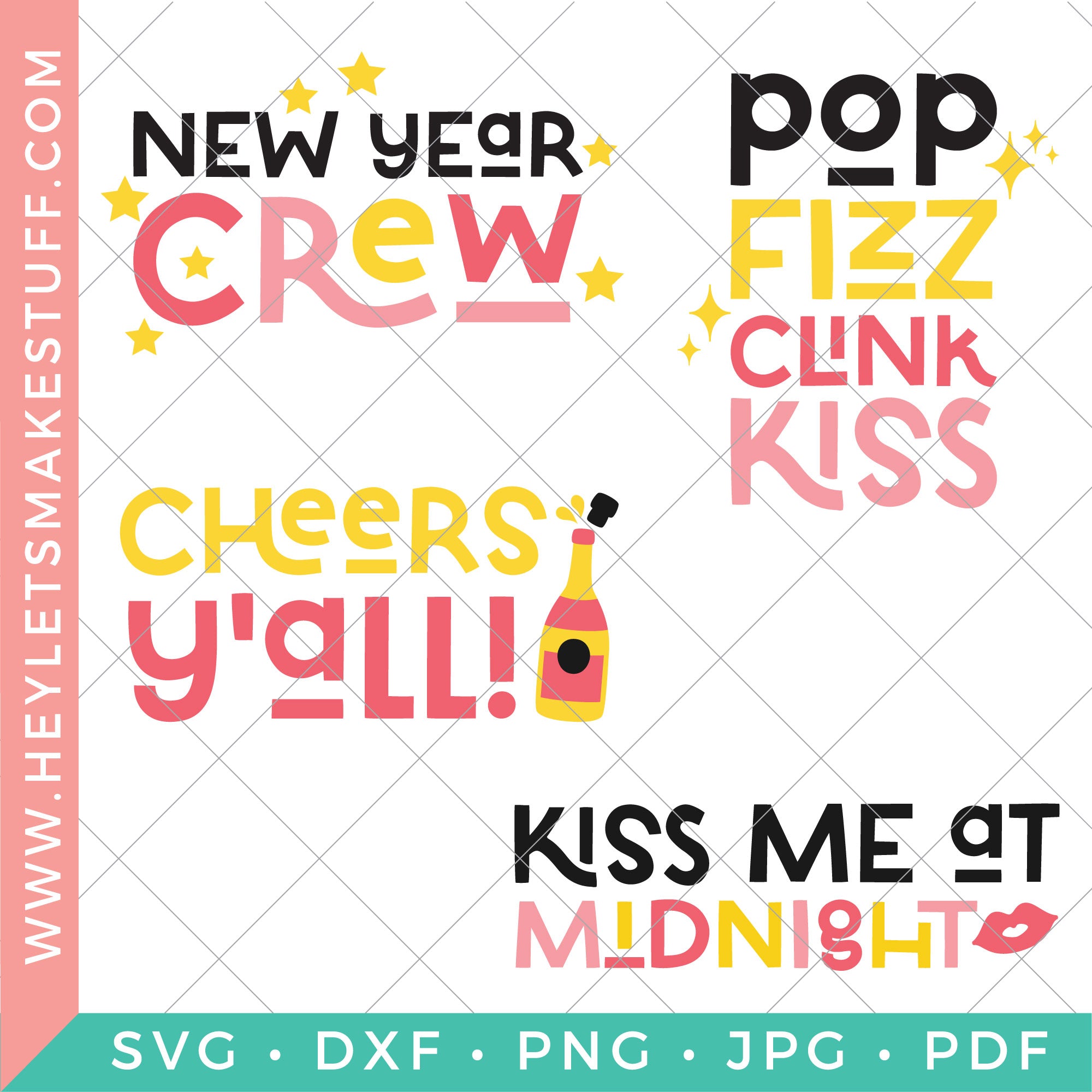 Modern New Year's Eve Bundle – Hey, Let's Make Stuff