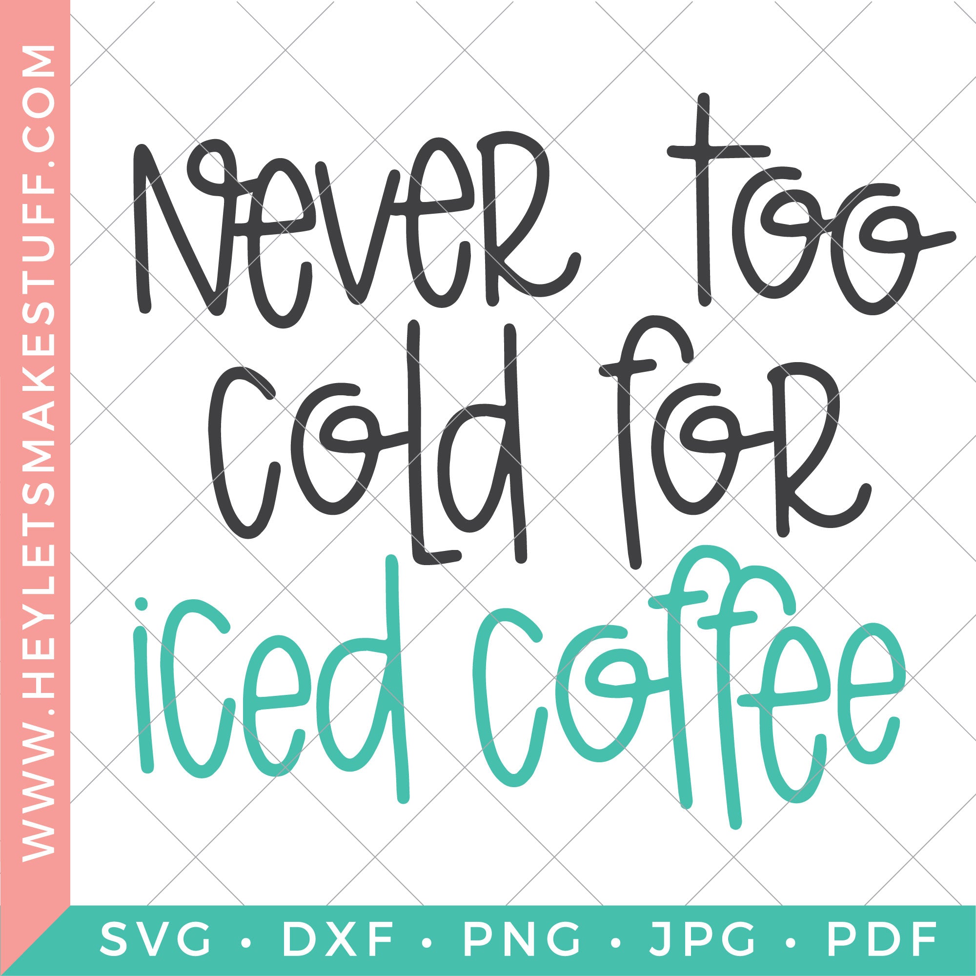 Never too Cold for Iced Coffee – Hey, Let's Make Stuff