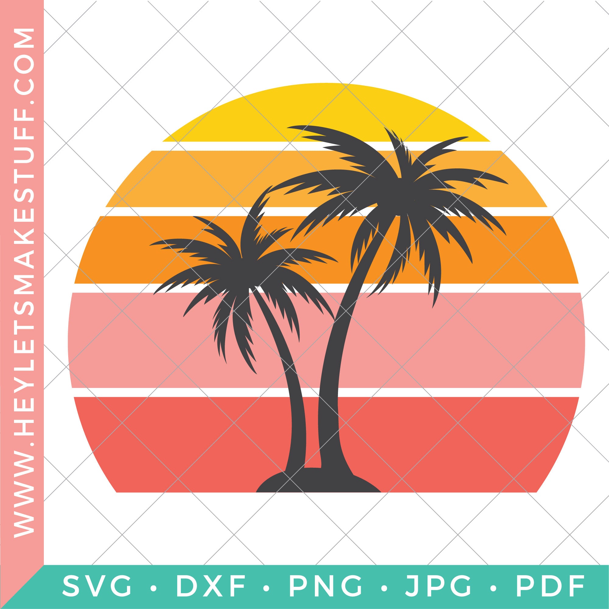 Spring Break Palm Trees Sunset - Club – Hey, Let's Make Stuff
