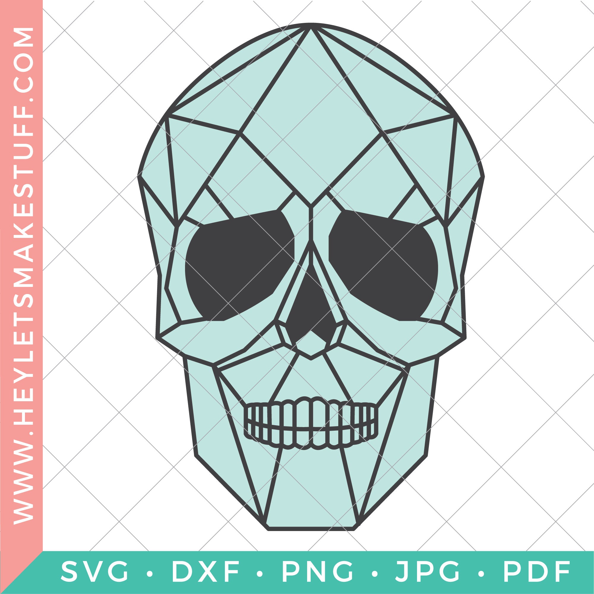 Geometric Skull SVG File – Hey, Let's Make Stuff