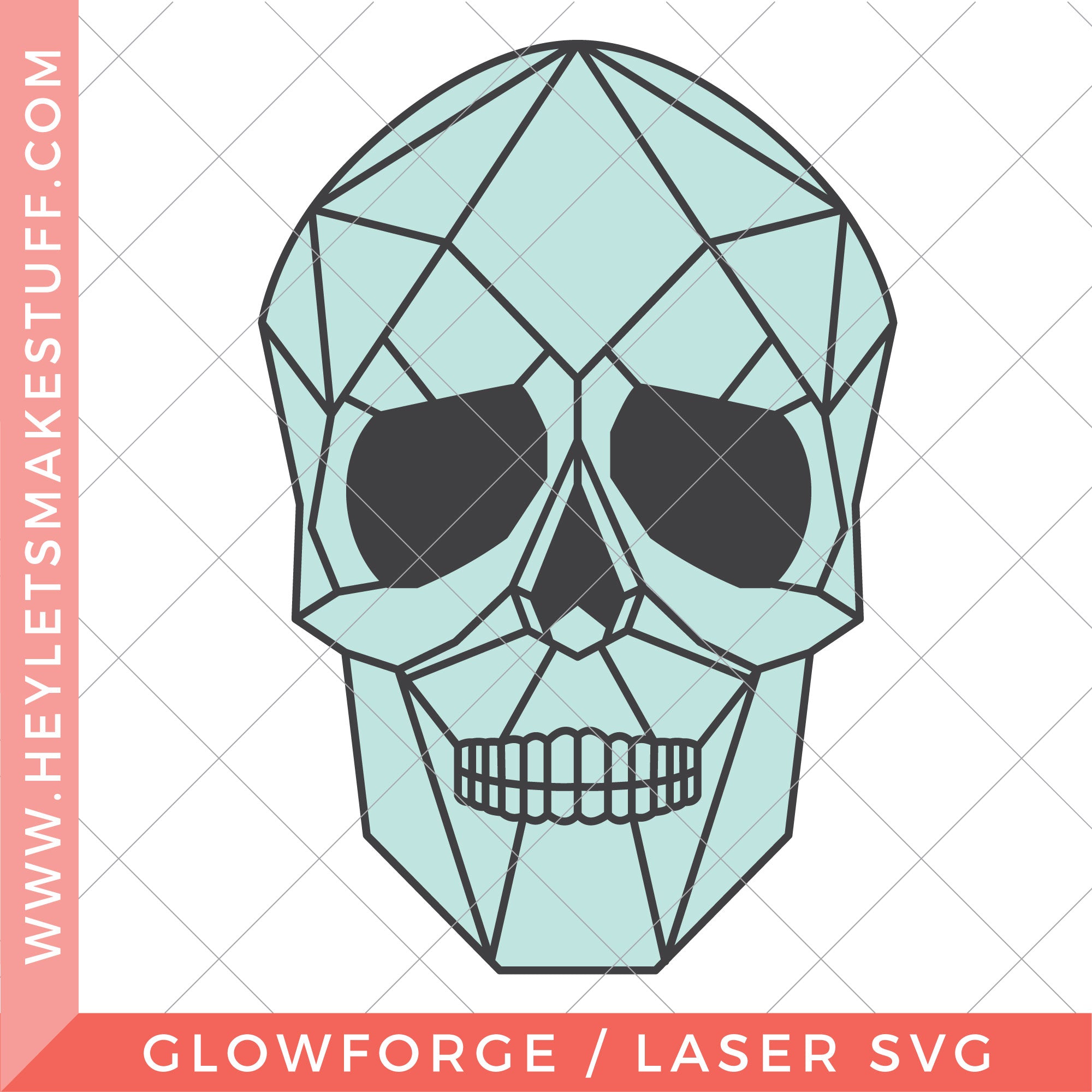 Laser Geometric Skull - Club – Hey, Let's Make Stuff